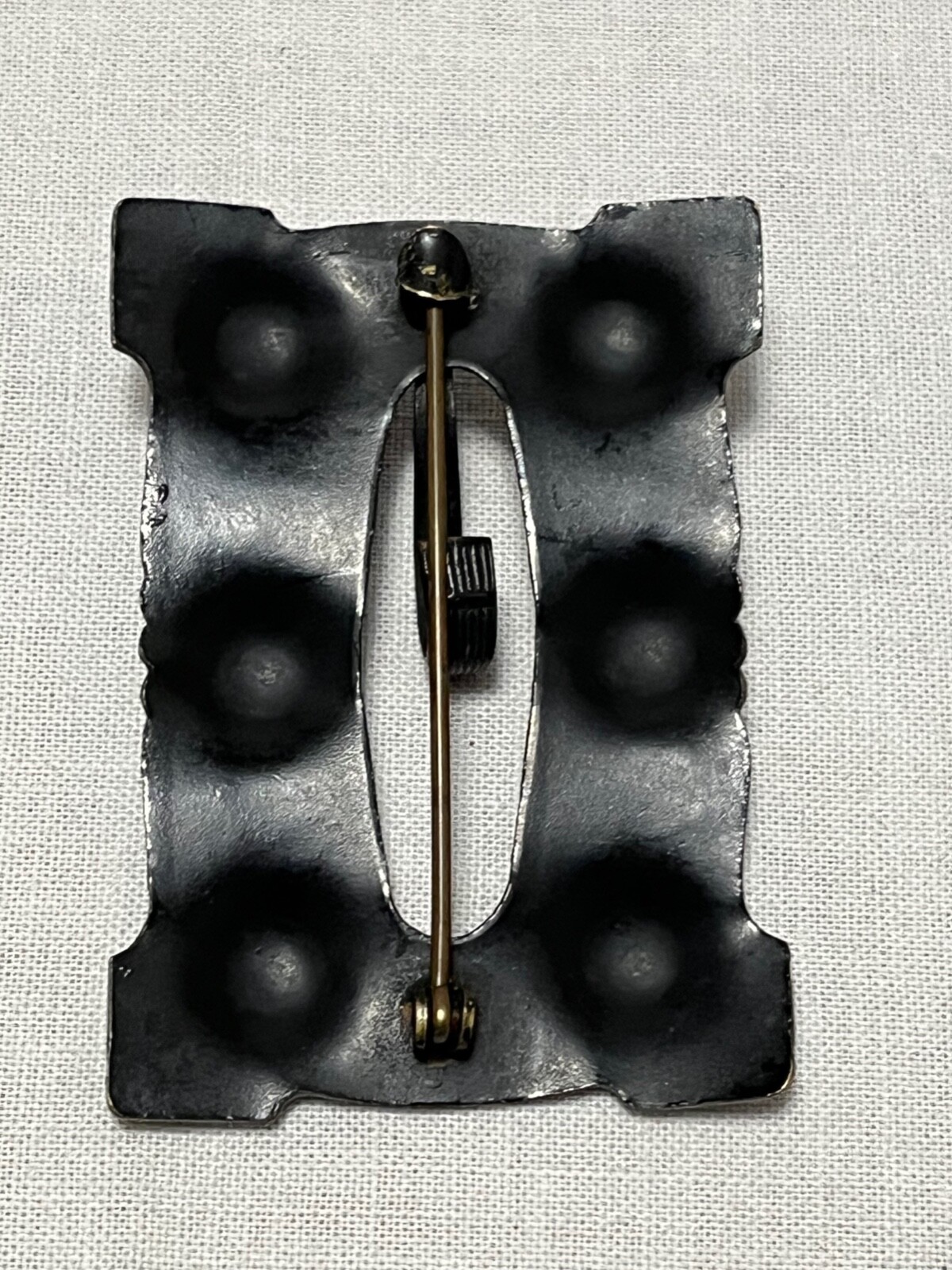 Victorian black mourning detailed hand wrought sash b… - Gem