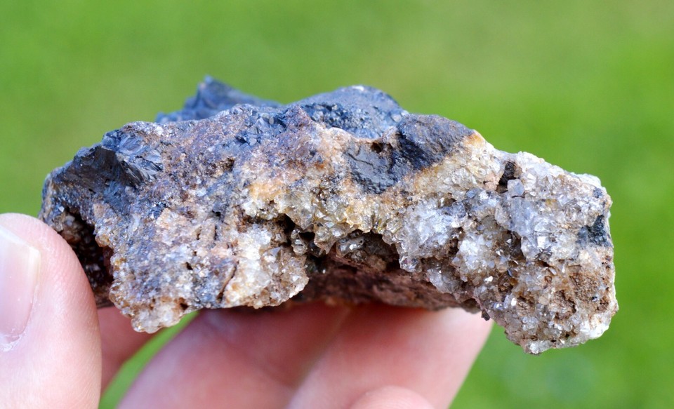 Goethite & Quartz 137 Grams - Steingraben Mine, Urbès, Alsace, France ...