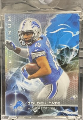 2015 Topps Platinum Golden Tate Topps Vault Blank Back 1/1 Lions Sealed ...