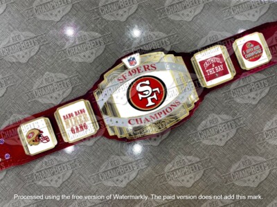SF 49ERS NFL Championship Belt Adult Size 2mm Brass | eBay