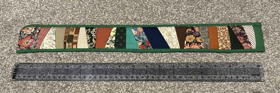 Helix 18” Inch Ruler / 45cm Ruler & 1990’s Handmade Material Ruler Case ...
