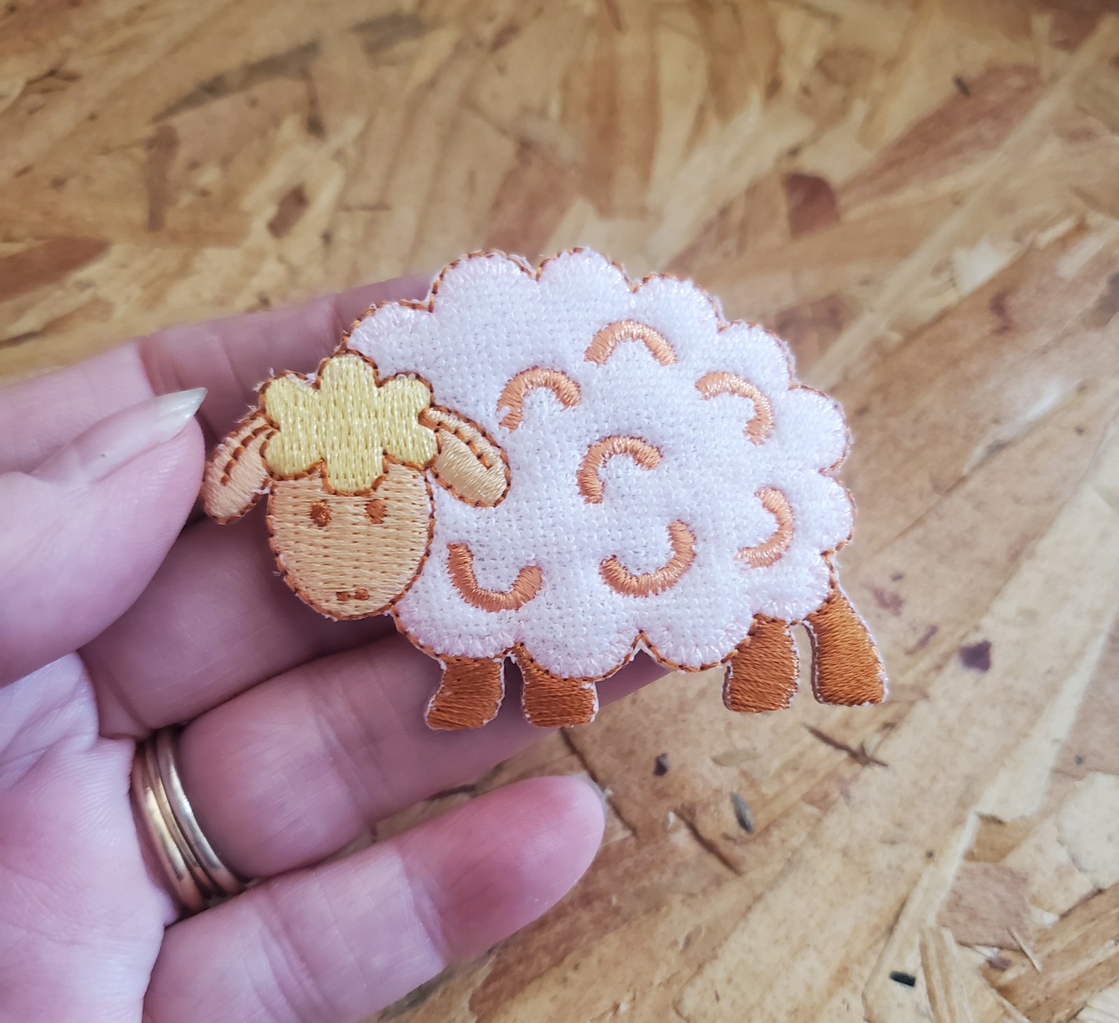 Sheep - Lamb - Farm - Flock - Terry Embroidered Iron On Applique Patch ...