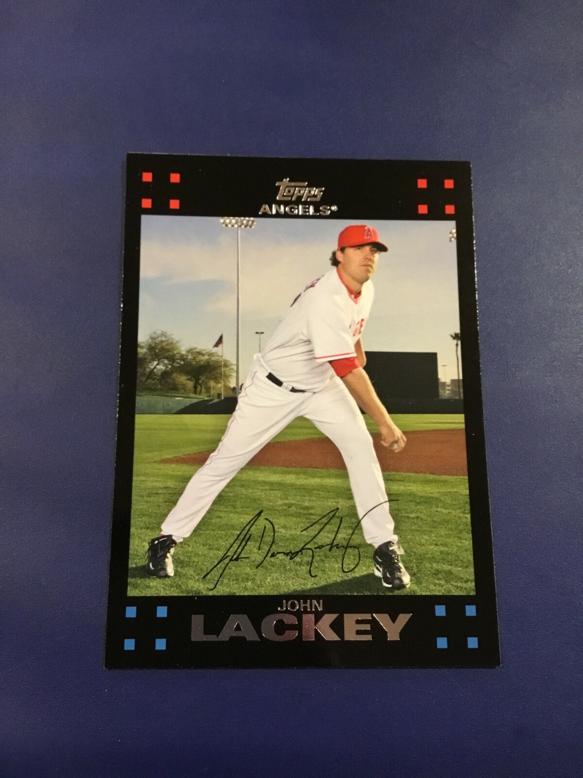 2007 Topps # 1 JOHN LACKEY Anaheim Angels Set Break MINT | eBay