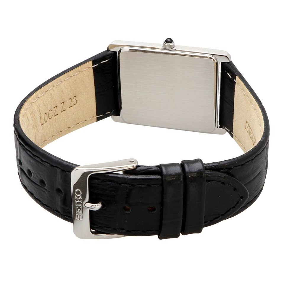 SEIKO Men's Watch Square Design Quartz SWR049 White Dial | eBay