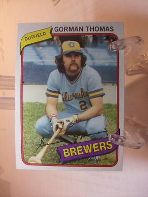 1980 Topps Baseball Card #623 - Gorman Thomas - Milwaukee Brewers ...