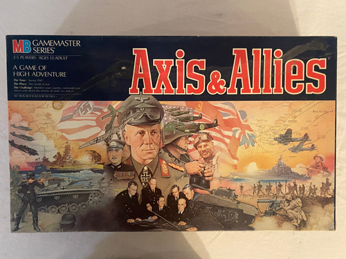 MILTON BRADLEY!! AXIS & ALLIES! ORIGINAL M.B. EDITION!! PLASTIC PIECES ...