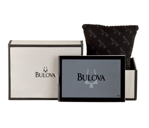 Bulova 98C120 Men's Dress Chronograph Black Dial Two-Tone Stainless ...