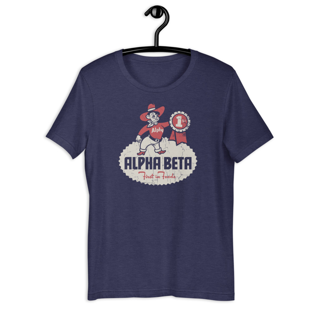 Alpha Beta Grocery Store Unisex Retro T-shirt - Bygone Brand Tees | eBay