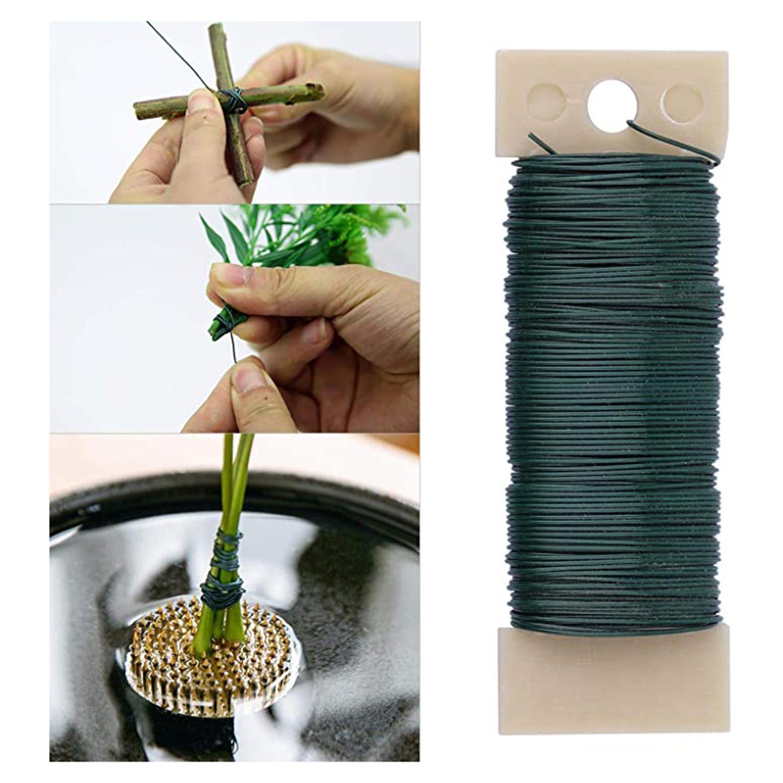 230 Yards 22 Gauge Green Floral Paddle Wire Florist Wire Roll Garland ...