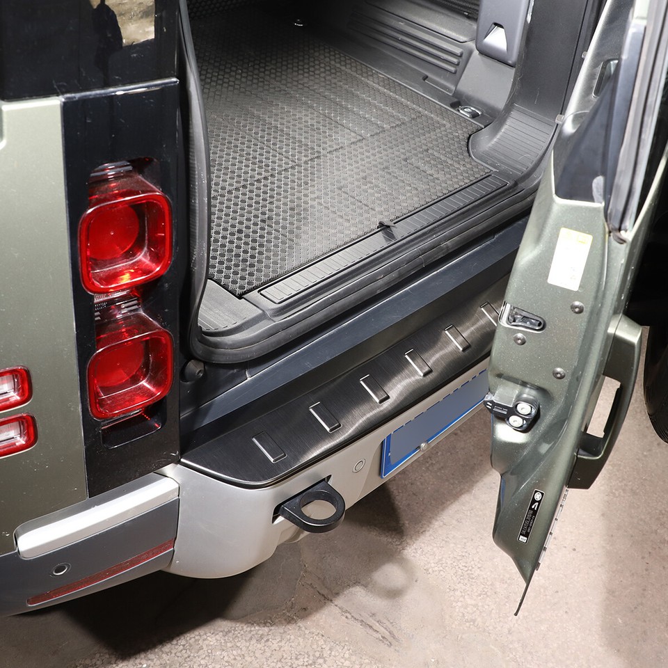 Steel Rear Protector Sill Scuff Guard Plate Trim For Land Rover ...