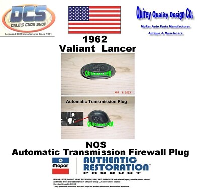 1962 Valiant Lancer Automatic Transmission Firewall Plug 2811825 New | eBay