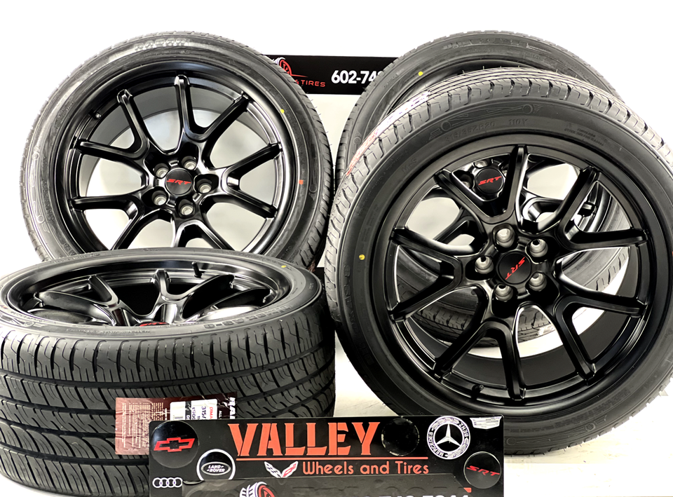 20" DODGE & DEMON SRT HELLCAT STYLE WHEELS TIRES REDEYE RIMS 5x115 -2.5 ...