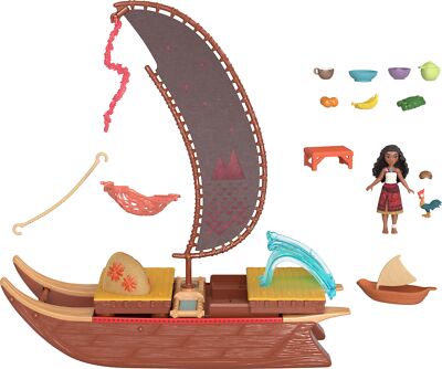 Disney Moana 2 Adventure Canoe Playset with Moana Doll and Heihei ...