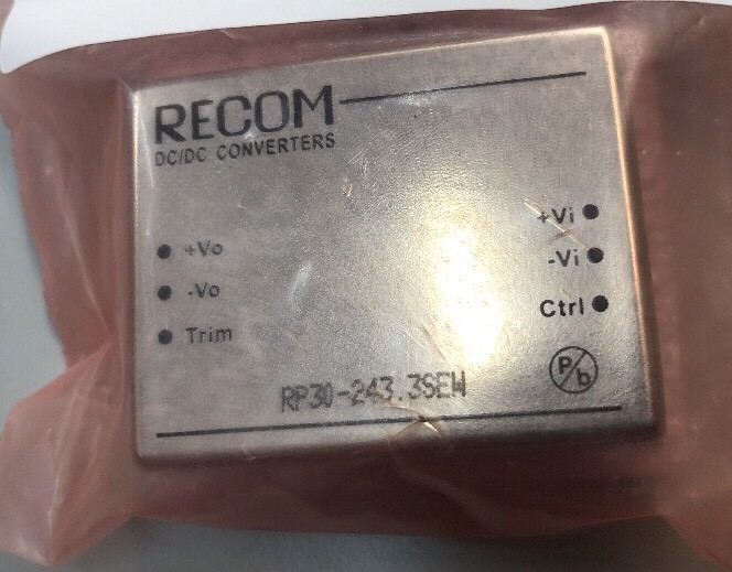 Recom Isolated DC-DC Converter RP30-243.3SEW, Vin 10-40 V dc, Vout 3.3V ...