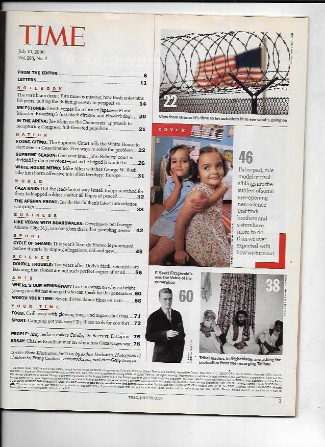 Time Magazine July 10, 2006- How Your Siblings Make You Who You Are | eBay