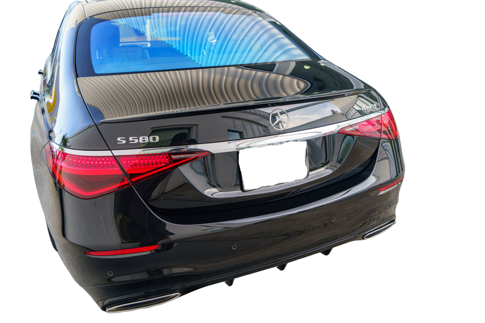 For Mercedes Benz S Class W223 S500 S580 S580e 2021-2025 Glossy Black ...