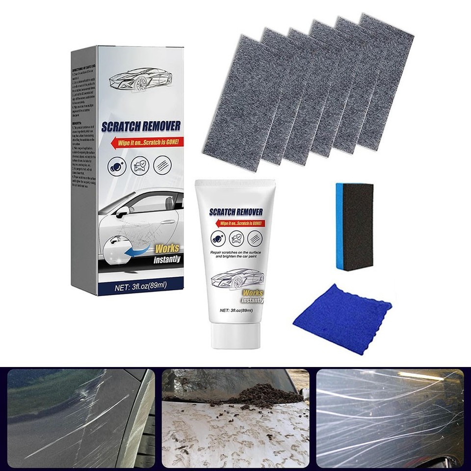 For NANO Sparkle Cloth and Car Scratch Repair Paste Set for Easy ...