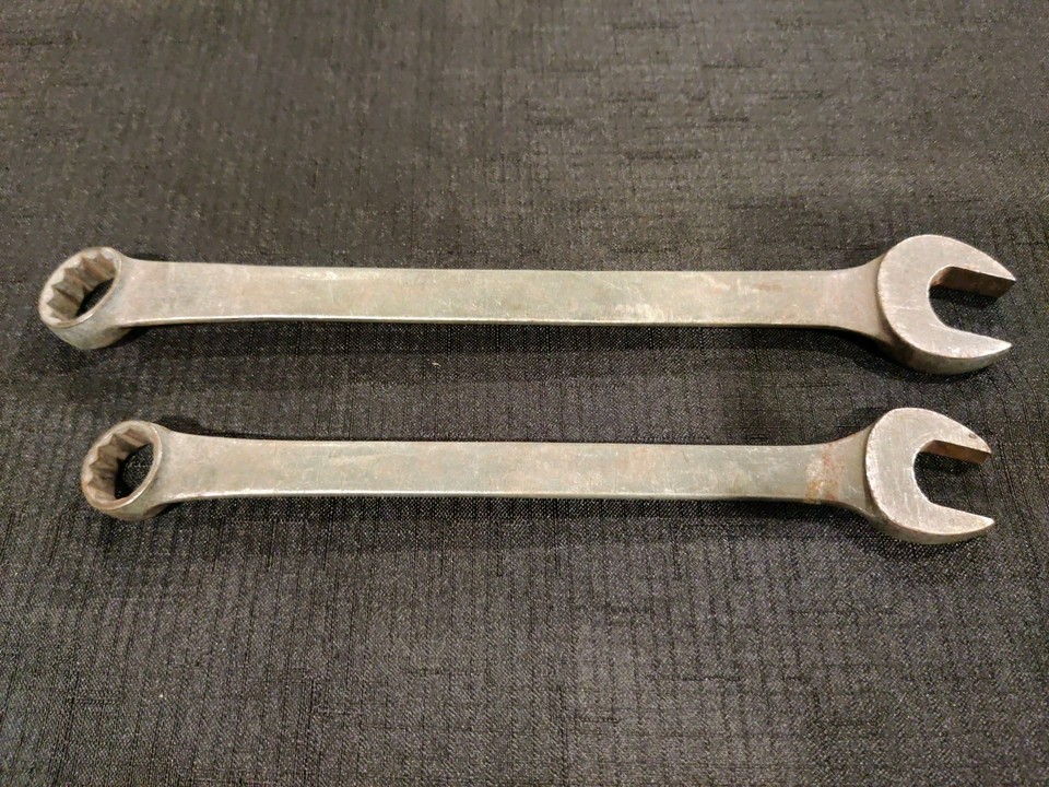 Lot/6 Vintage Blue Point SAE OEX Open Box End Combination Wrench Set ...