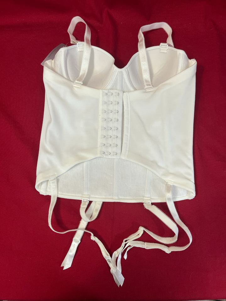 SILVIA - BUSTIER / BRALETTE W/ ATTACHED GARTERS, Various Sizes & Colors ...