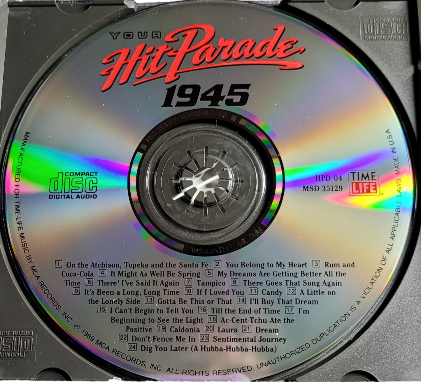 Time Life Your Hit Parade 1945 CD 1989 Various Artists | eBay