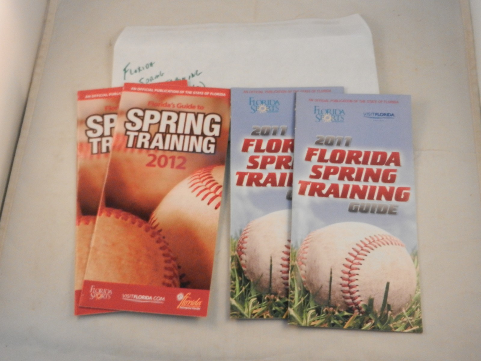 FLORIDA SPRING TRAINING GUIDE PAMPHLETS "NEW" SGA - 2011 & 2012 - SET ...