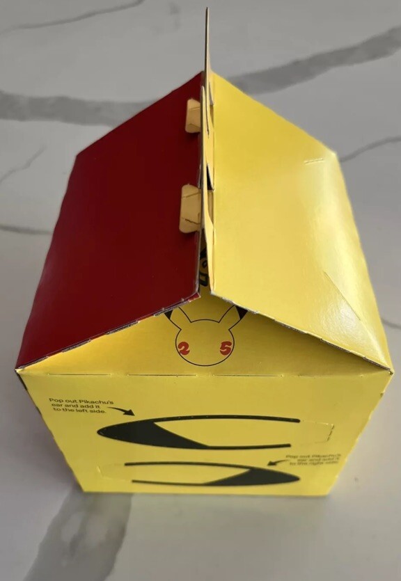 Pikachu 25th Anniversary Mcdonald’s Pokemon Happy Meal Box ***Limited ...