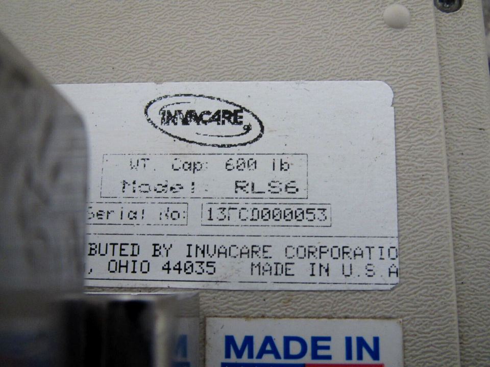 Invacare / Reliant RLS6 600lb Capacity Digital Patient Lift Scale Free ...
