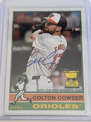 Colton Cowser #ROA-CC - 2025 Topps Heritage Real One Autograph - Rookie ...
