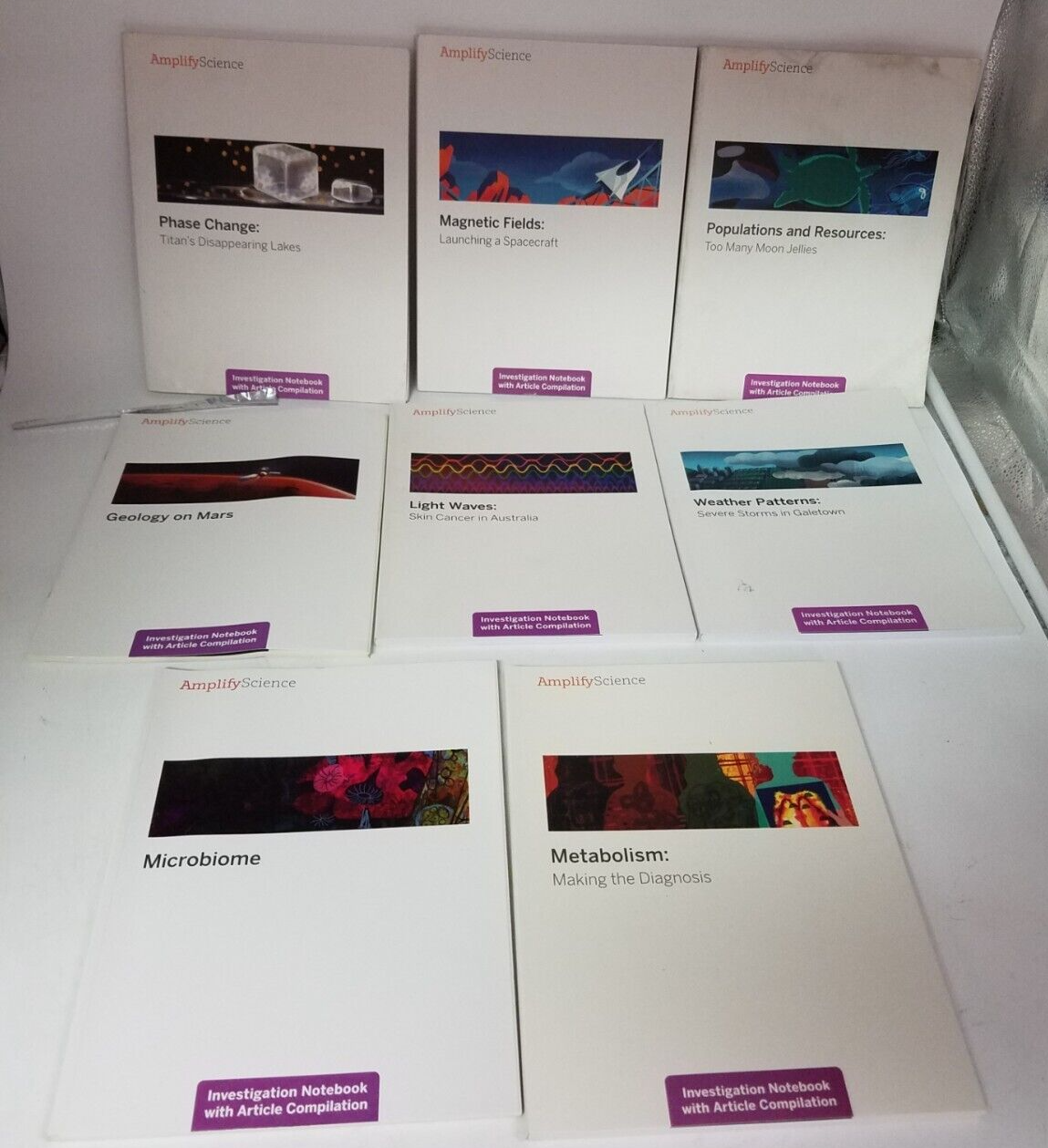 Amplify Science Investigation Notebook w/ Article Compilation Lot of 8 ...