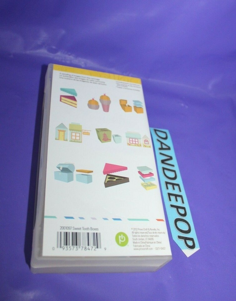 Cricut Sweet Tooth Boxes Die Cut Cartridge Crafts Art Scrapbooking ...