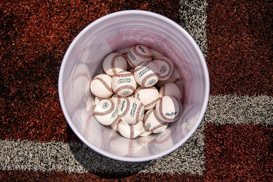 | Bucket of 24 Practice Baseballs | ROLB1X | Youth/14U Official League ...