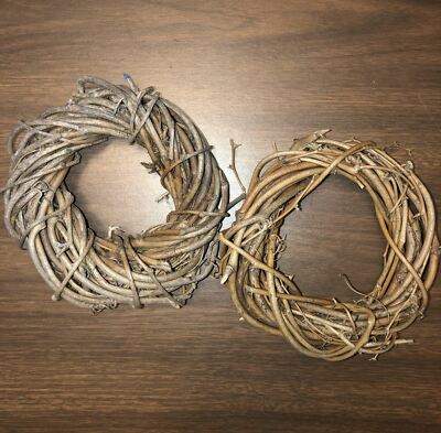 Two 6.5" Wicker Wreath Forms | eBay