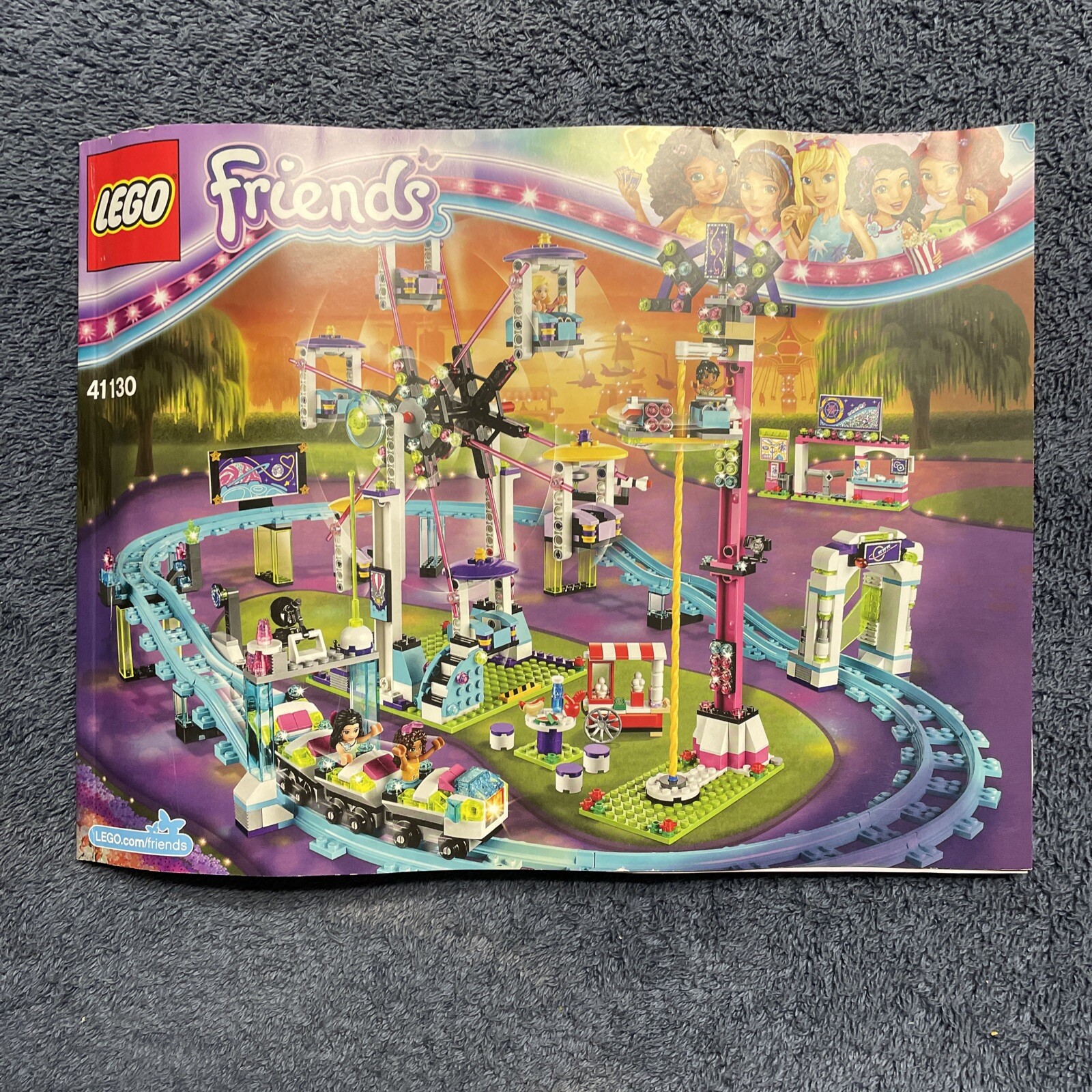 LEGO Friends 41130 Amusement Park Roller Coaster 100% Complete Mostly ...