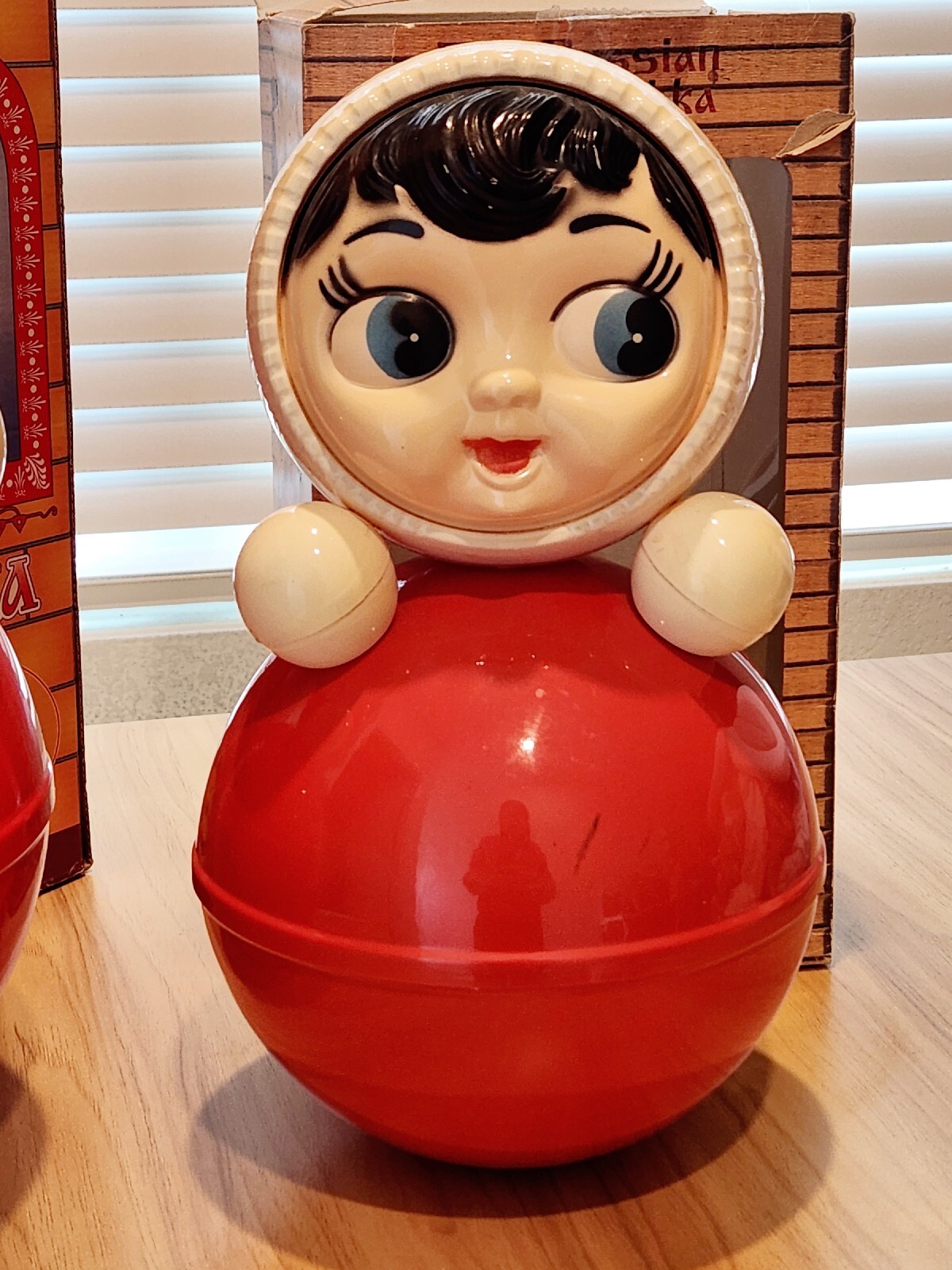 2 Large Vintage Russian Nevalyashka Roly Poly Chime Dolls Year 2000 | eBay