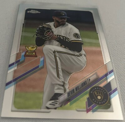2021 Topps Chrome Baseball Devin Williams Milwaukee Brewers Rookie Cup ...