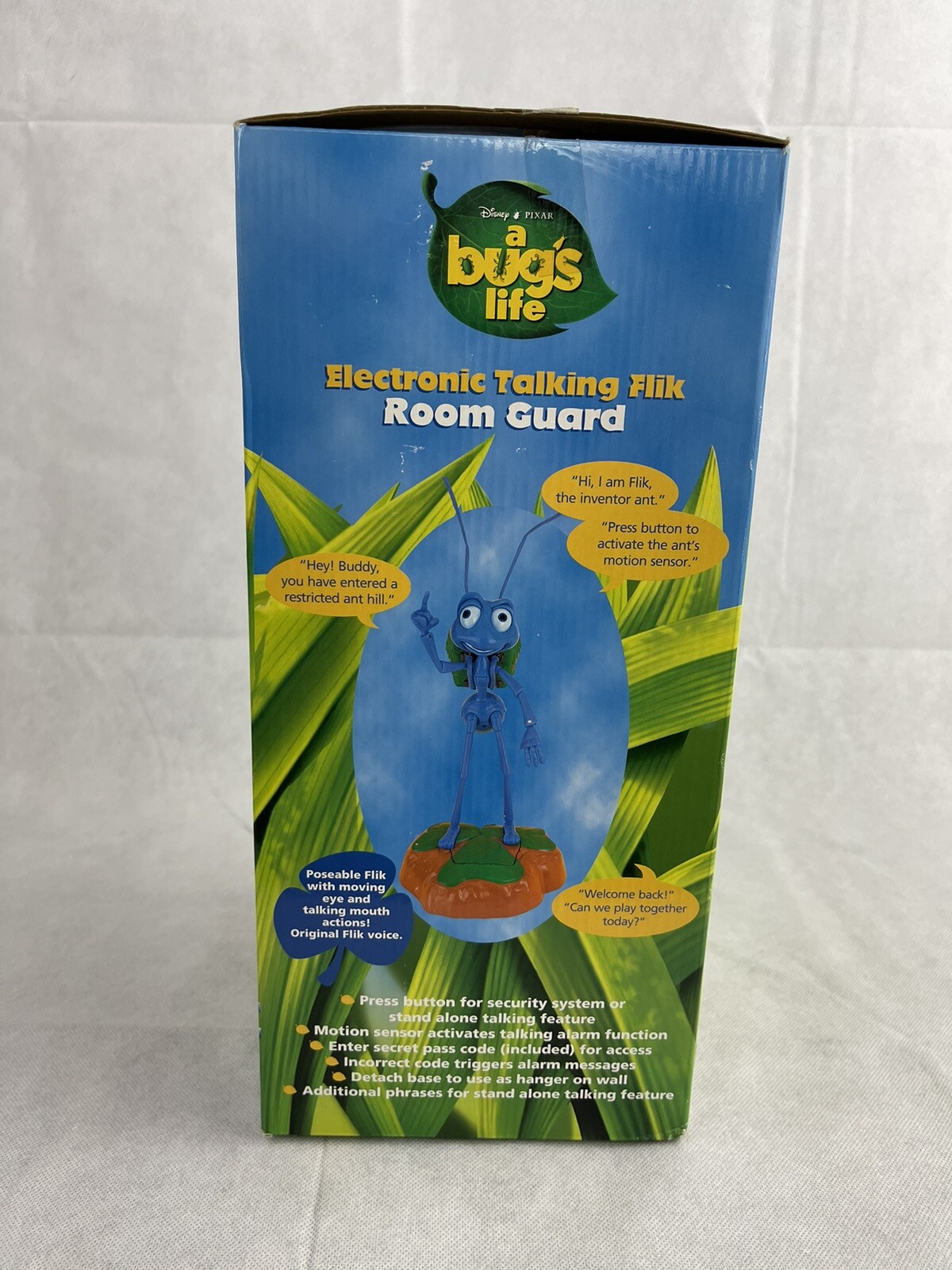 a Bugs Life Flik Electronic Talking Room Guard 1998 Disney Pixar ...