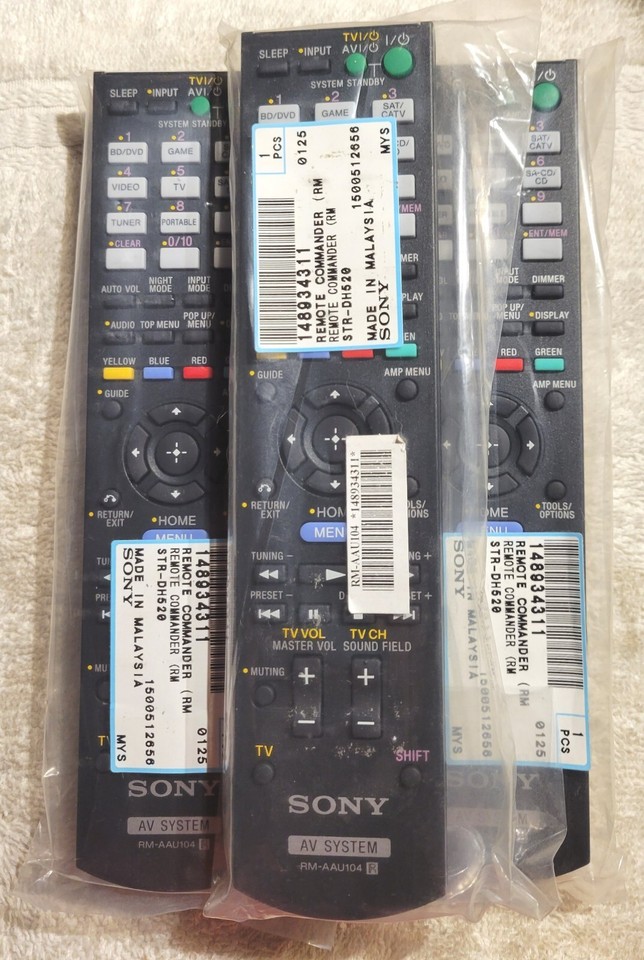 New Genuine OEM Sony RM-AAU104 Remote Control STR-DH520 STRDH520 Audio ...