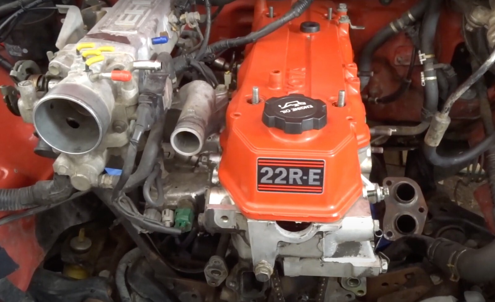 OEM 22R-E Toyota Valve Cover Sticker / decal 4runner Pickup Celica ...