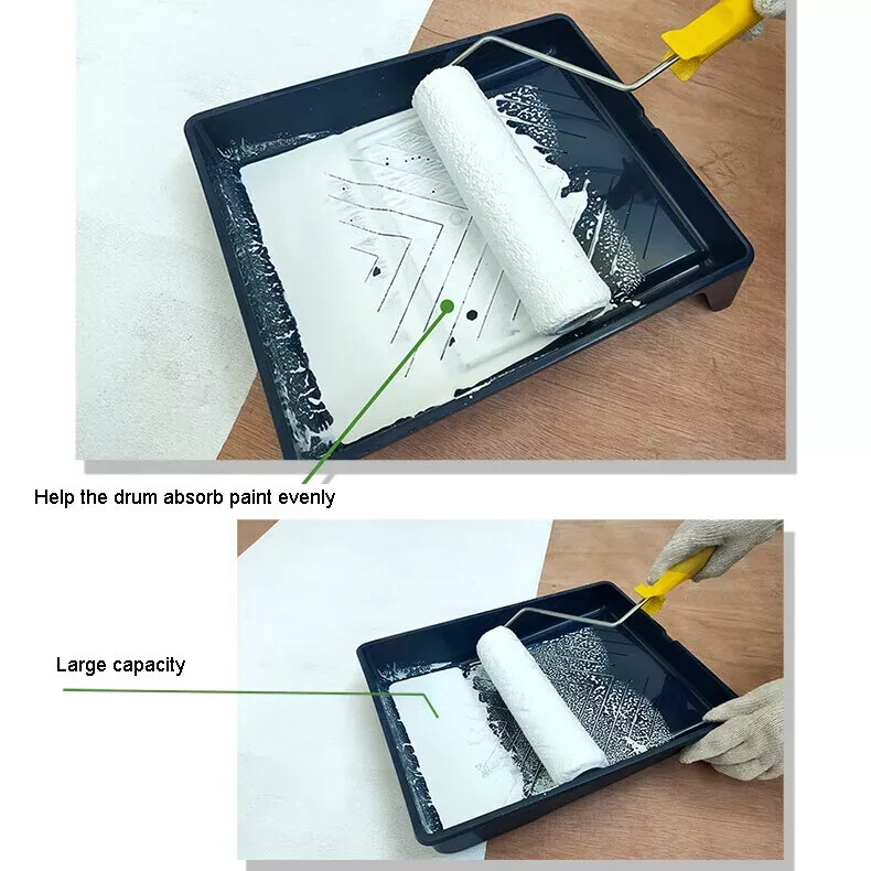 Long Handled Paint Roller Set Extendable High Reach Ceiling Paint ...