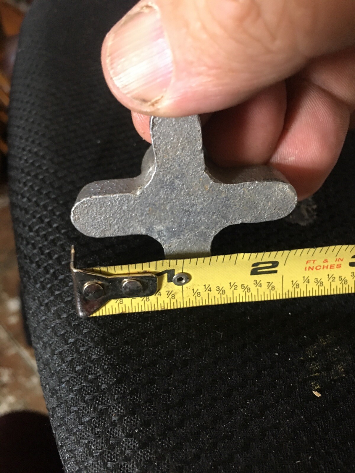 4 PRONG KNOB Metal With 3/8" X 16 X 1/2”STUD 2”span On Prongs | eBay