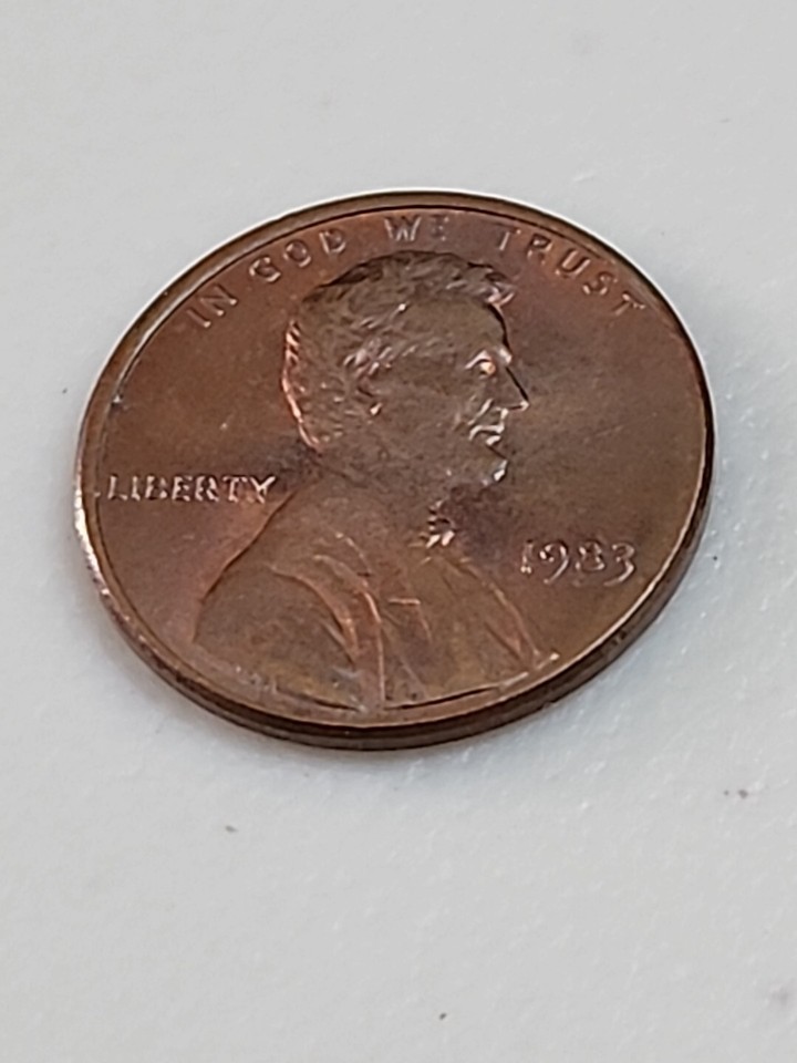 1983 penny Error In The Date Stamp/cast Error - No Rim! No Mint Mark | eBay