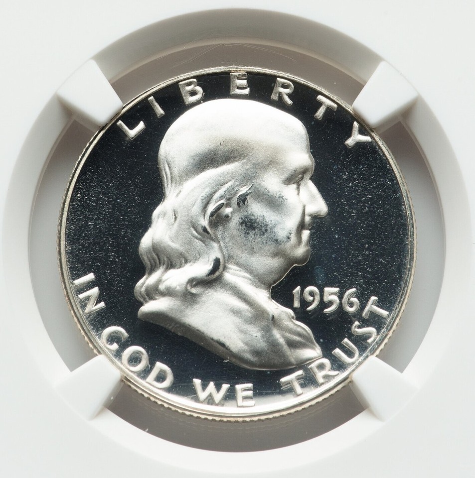 1956 - Franklin Half - Type II - NGC PF 69 ULTRA CAMEO - UNBELIEVABLE ...