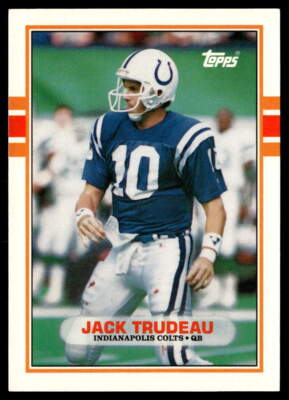 1989 Topps Traded #93T Jack Trudeau Indianapolis Colts Football Card | eBay