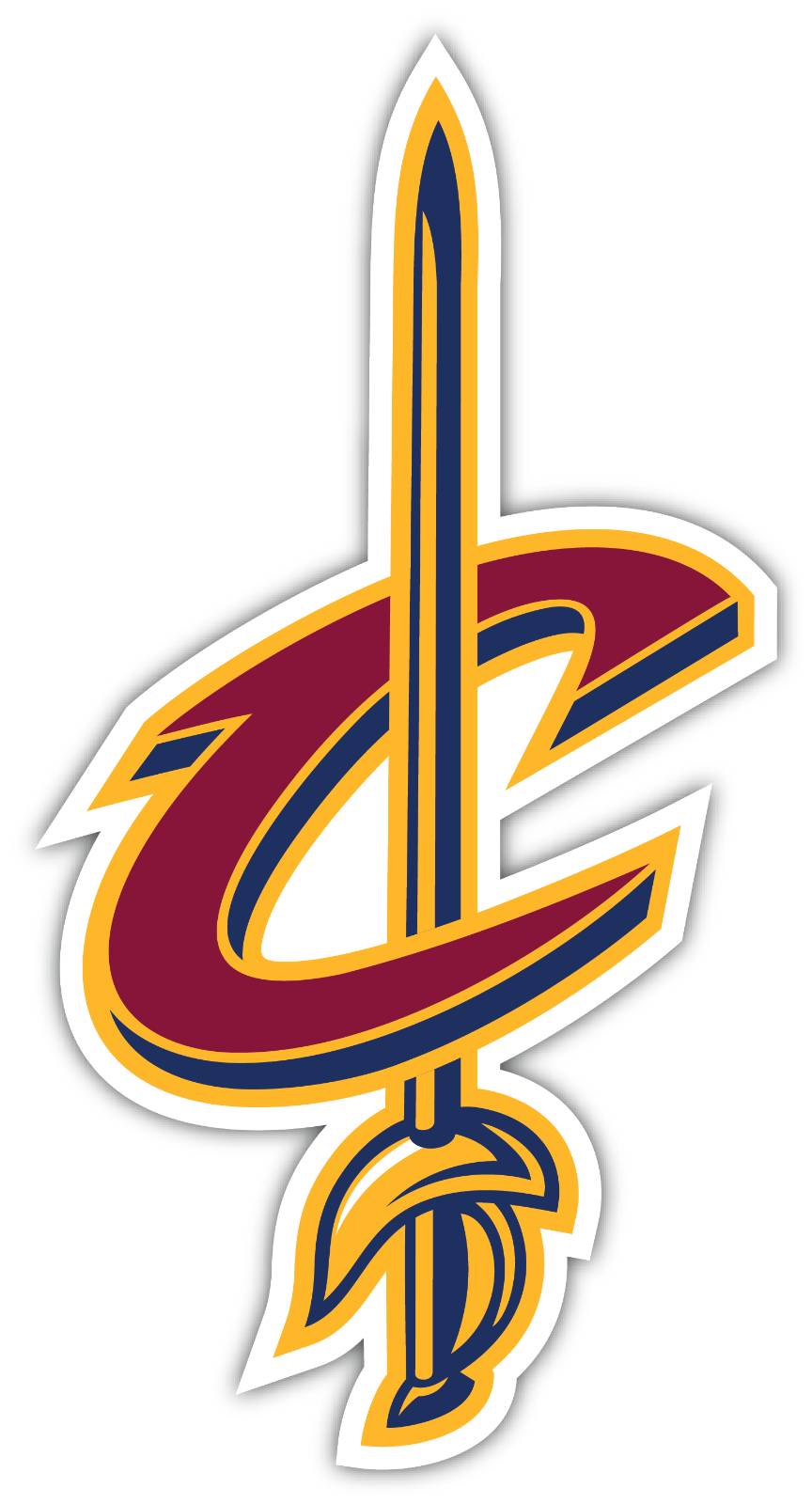 Cleveland Cavaliers C Logo Basketball NBA Fan Vinyl Sticker Decal Car ...