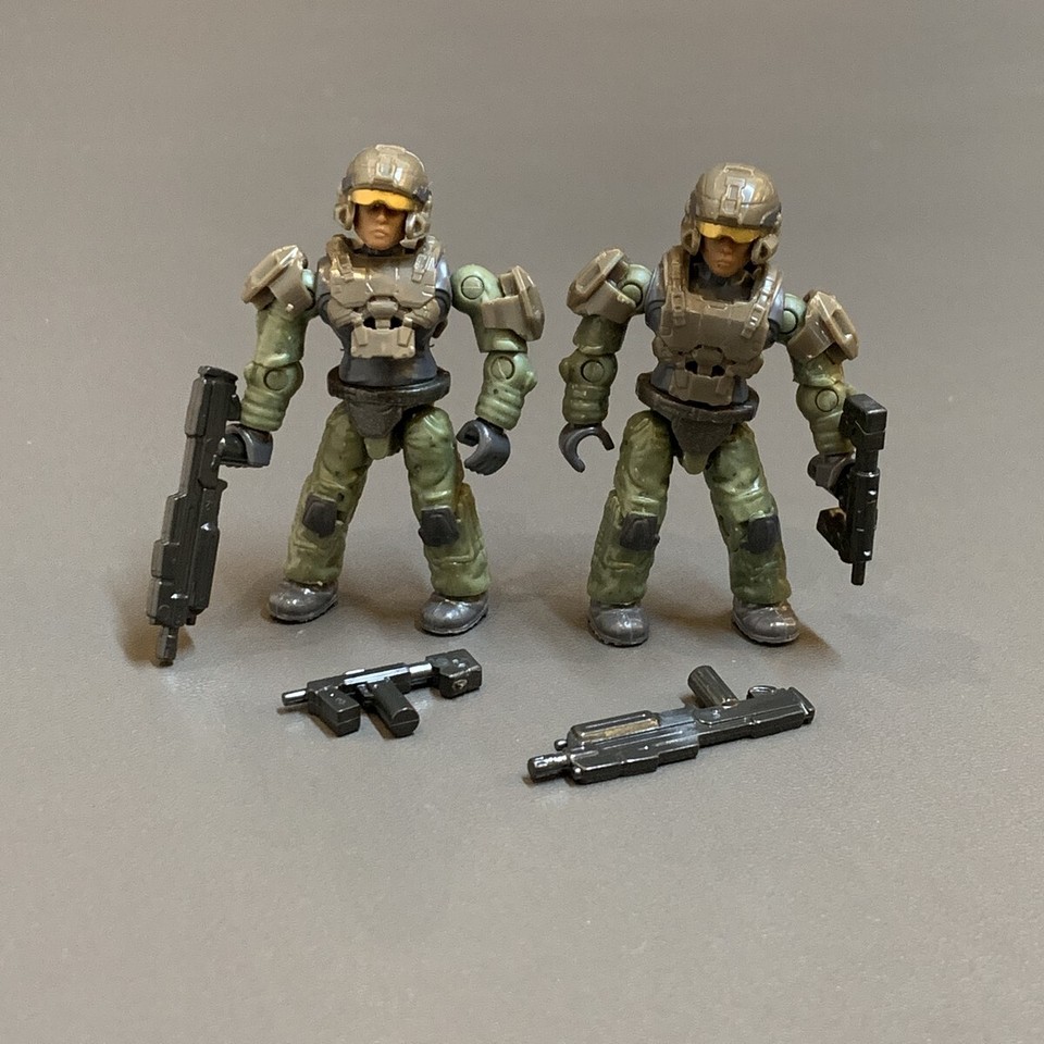 5X Mega Bloks Construx HALO DEFENSE POINT SHOWDOWN USNC Female Marine ...