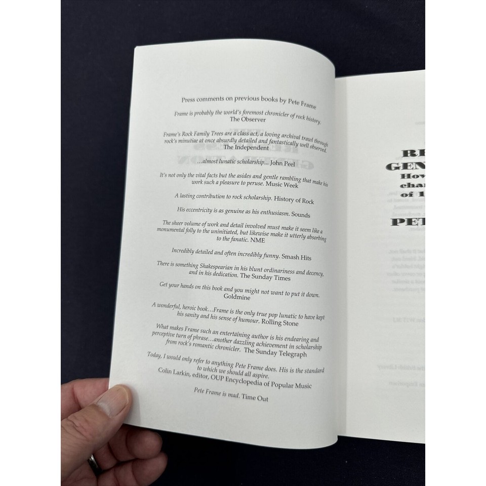 The Restless Generation Pete Frame How Rock Music Changed The Face Of ...