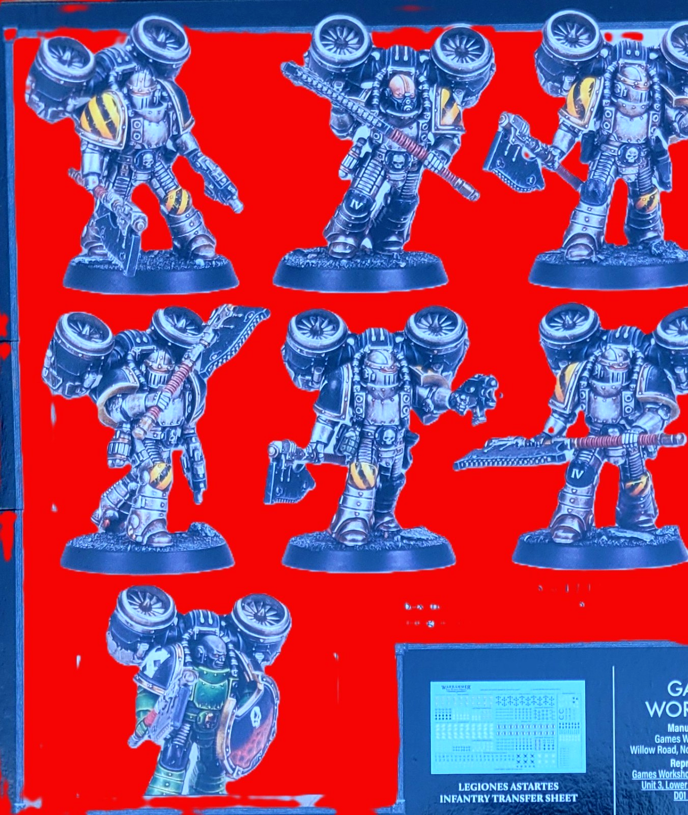 5x MkII Assault Squad Jump Packs Space Marines Warhammer Horus Astartes ...