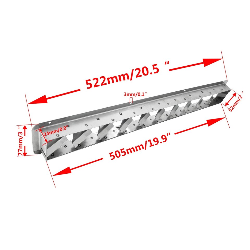 Boat 10 Slots Louvered Ventilation Cover Boat Side Stainless Steel ...
