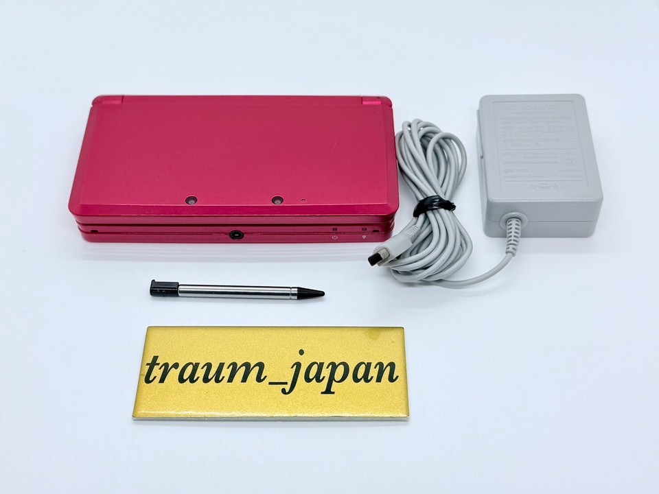 Nintendo 3DS Red Console & Pokemon X Y Sun Moon Omega Ruby Alpha ...