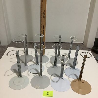 Kaiser 12 large Doll Stands Lot White FITS UP 12 13 14 15 16 INCH DOLLS ...